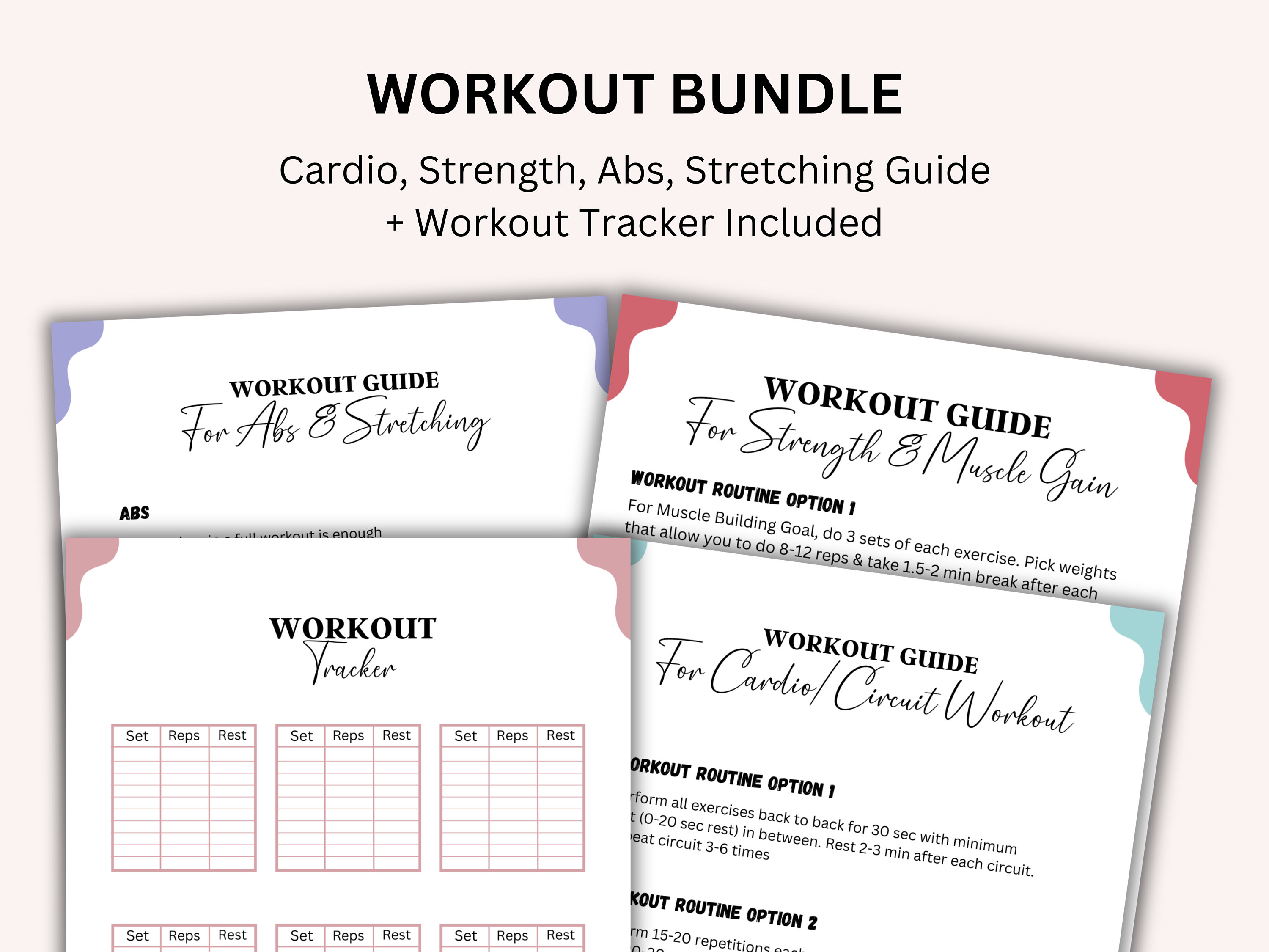 Full Body Exercise Workout Bundle, Full Body Workouts, Fitness Guide ...