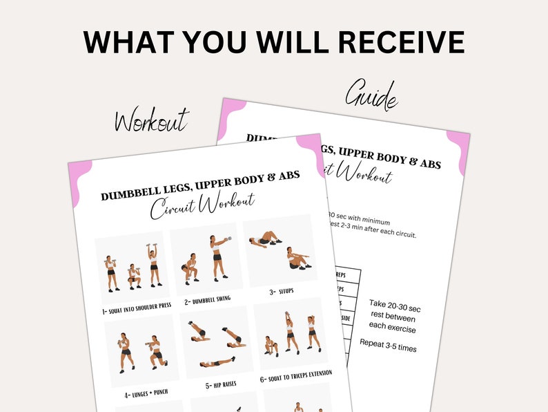 Home Workout Plan| Dumbbell Workout| Strength Weight Training Plan ...