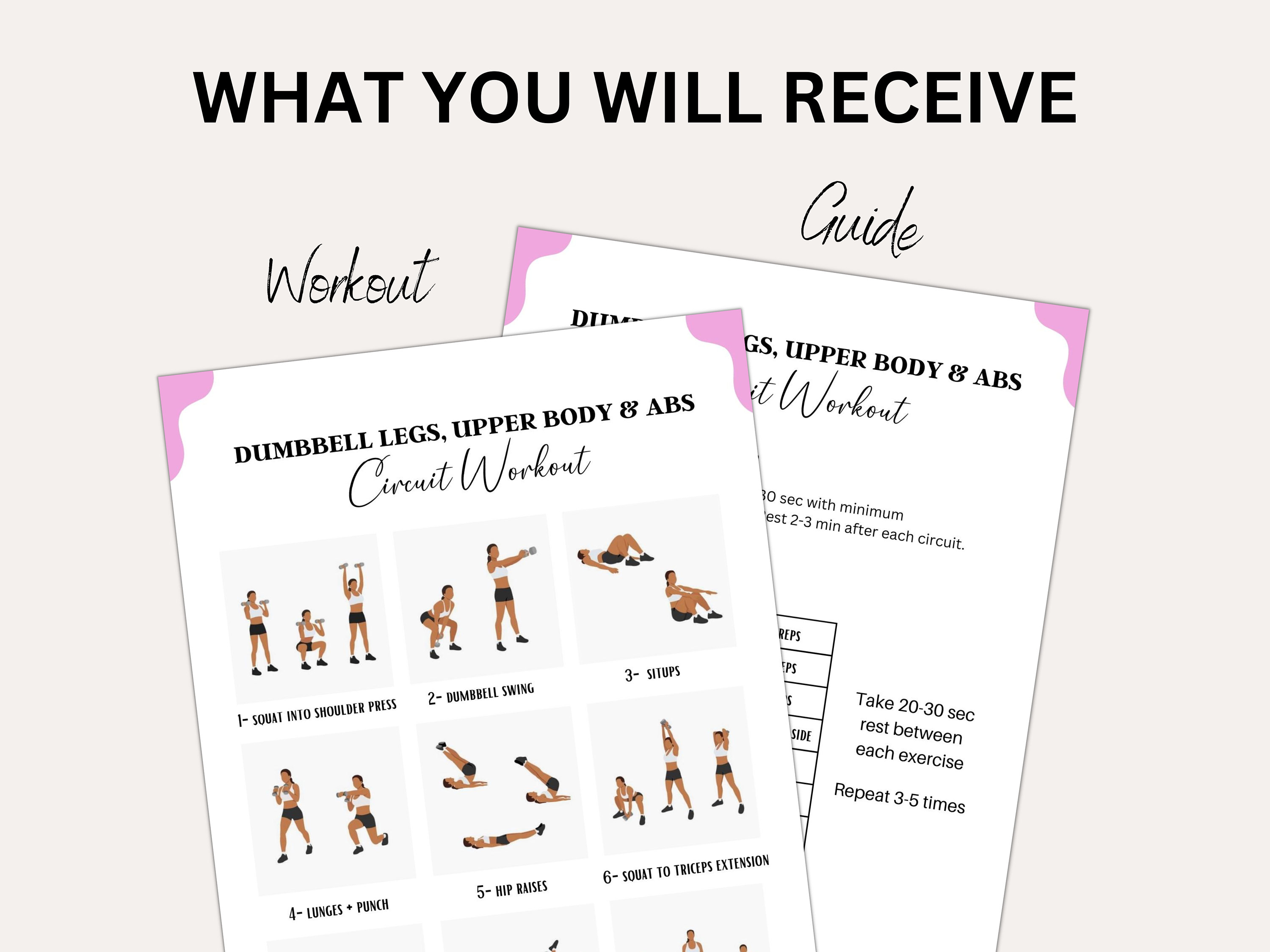 Home Workout Plan| Dumbbell Workout| Strength Weight Training Plan ...