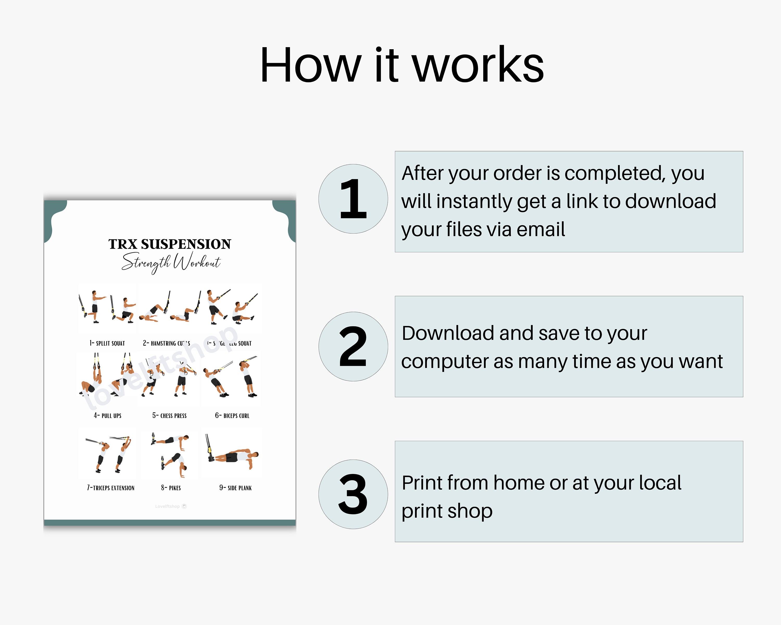 TRX Suspension Exercise Guide for Men Trx Workout, Men TRX Fitness ...