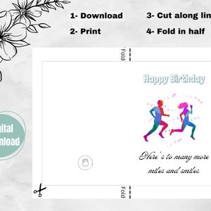 Running Card| Runner Birthday Card| Runner Gifts| Marathon Card ...