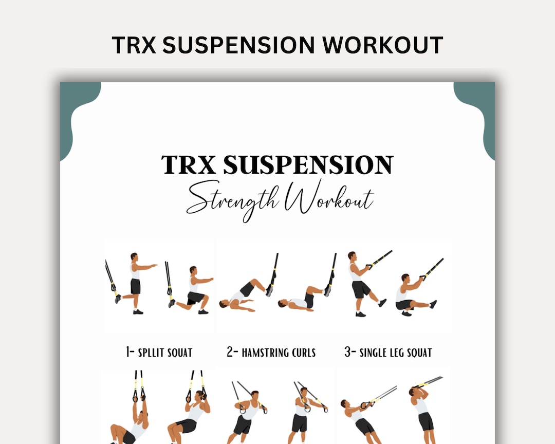 TRX Suspension Exercise Guide for Men Trx Workout, Men TRX Fitness ...