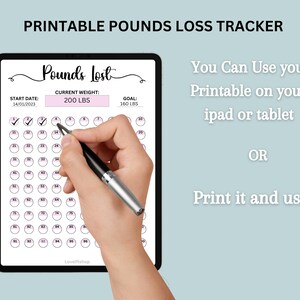 Pound Loss Tracker| Printable Weight Loss Tracker |weight Loss Journal ...