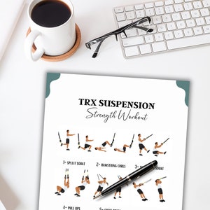 TRX Suspension Exercise Guide for Men Trx Workout, Men TRX Fitness ...
