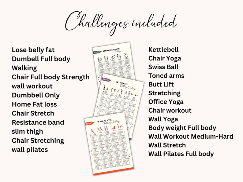 Full Body Exercise Workout Bundle, Full Body Workout, Fitness Guide ...