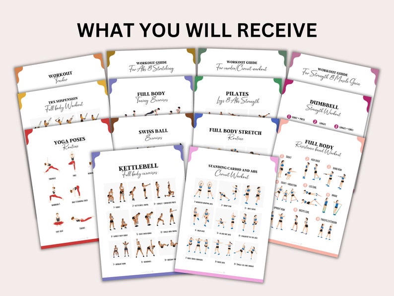 Full Body Exercise Workout Bundle, Full Body Workout, Fitness Guide ...