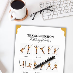 TRX Suspension Exercise Guide, Trx Workout, TRX Fitness Challenge, Flat ...