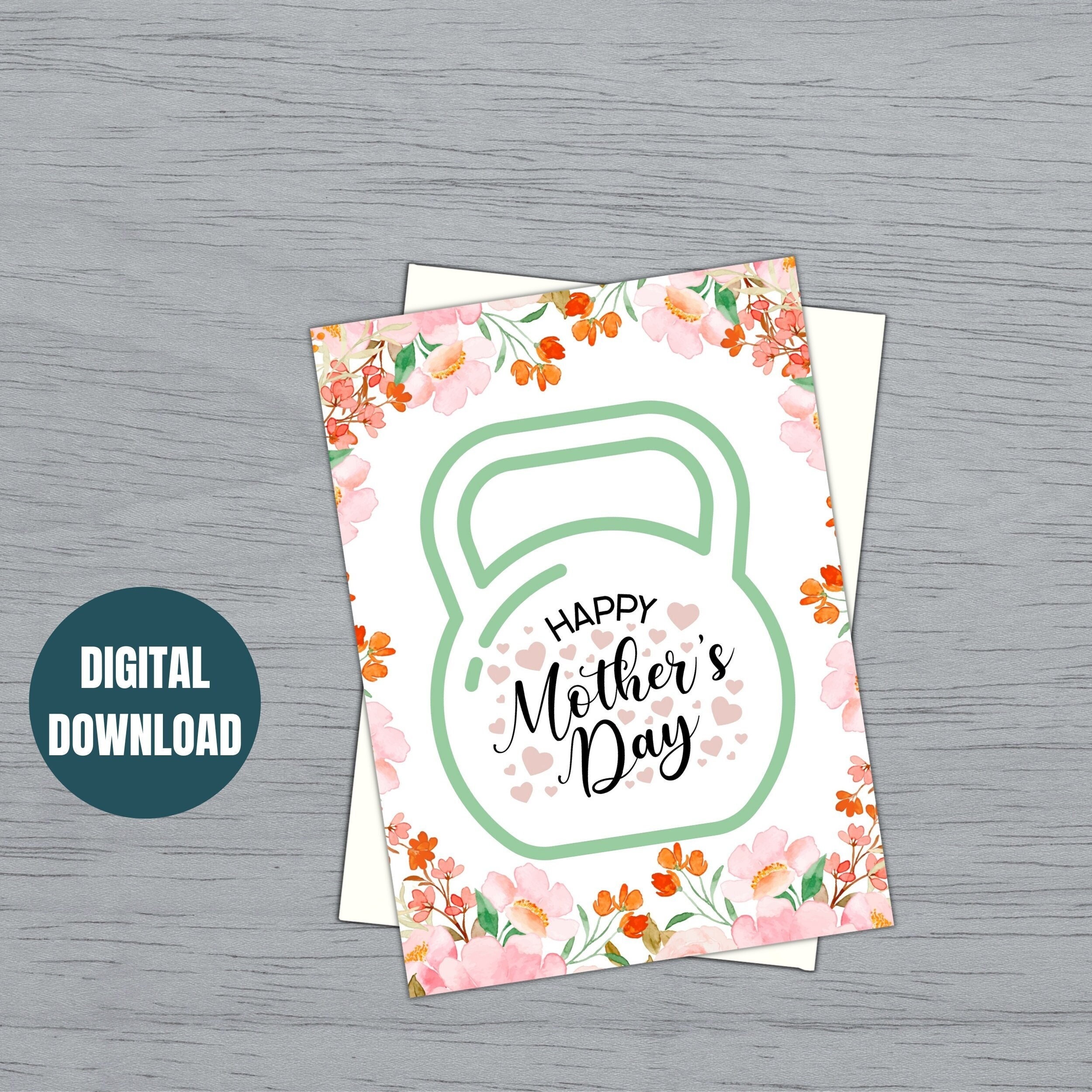 Mother's Day Gym Mom Card| Fitness Gym Mother's Day Card| Crossfit ...