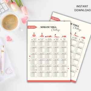 30 Day Somatic Yoga Exercise Challenge, Somatic Healing Coping Skills ...