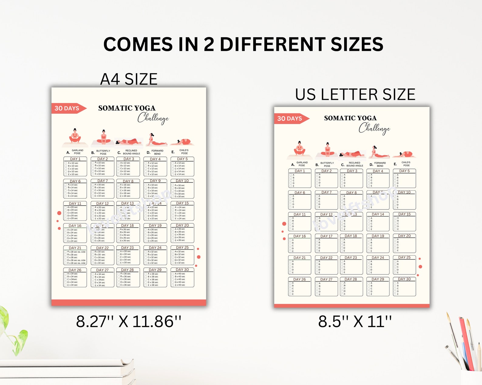 30 Day Somatic Yoga Exercise Challenge, Somatic Healing Coping Skills ...