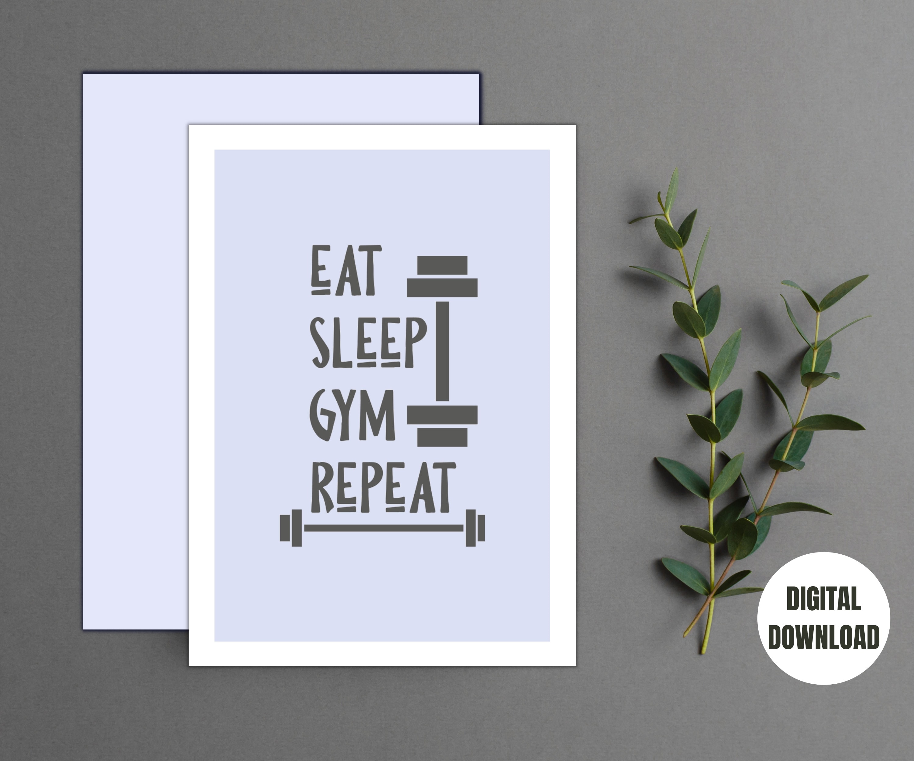Gym Card| Man Woman Gym Gifts | Gym Card for Him Her | Birthday Card ...