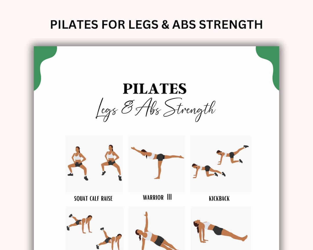 Pilates Exercise Guide, Pilates Workout for Women, Home Workout ...