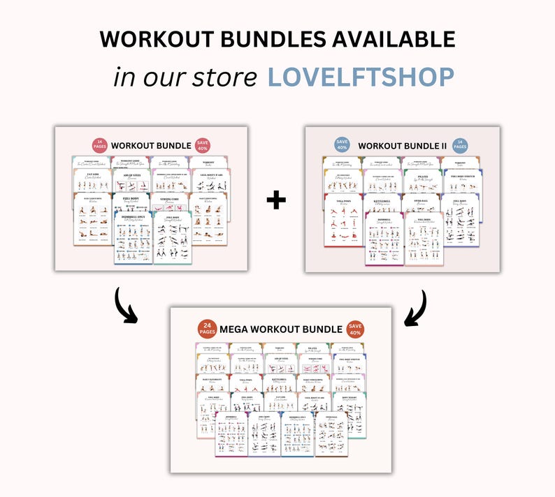 Full Body Wall Workout Bundle, Wall Pilates Guide, Wall Fitness Guide ...