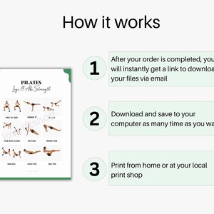 Pilates Exercise Guide, Pilates Workout for Women, Home Workout ...