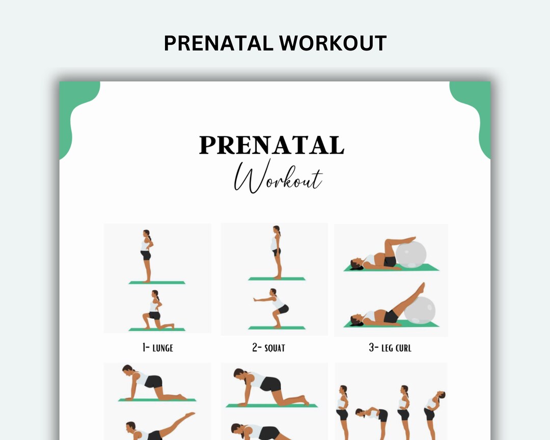 Prenatal Exercise Guide, Prenatal Yoga, Pregnancy Workout Plan ...