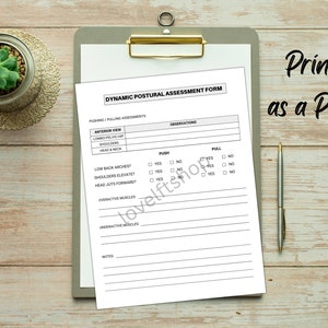 Personal Training Assessment Forms| New Client Intake Form| Personal ...