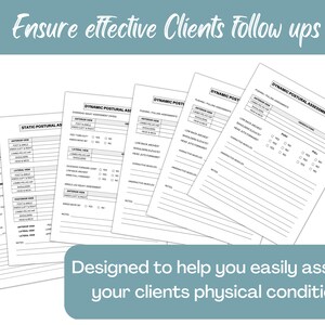 Fitness Coaching Assessment Forms| New Client Intake Form| Personal ...