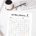 100 Miles Challenge 100 Day Running Challenge Tracker Planner Habit ...