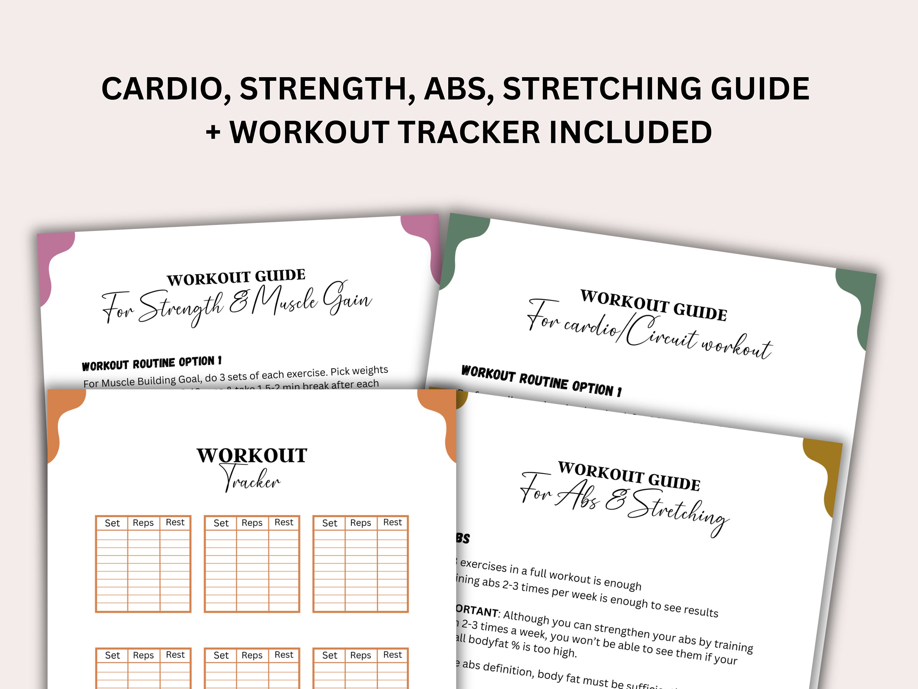Full Body Exercise Workout Bundle, Full Body Workouts, Fitness Guide ...