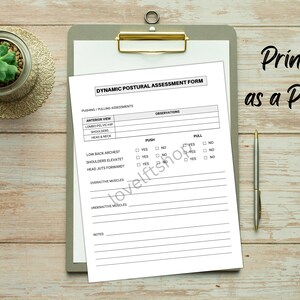 Fitness Coaching Assessment Forms| New Client Intake Form| Personal ...