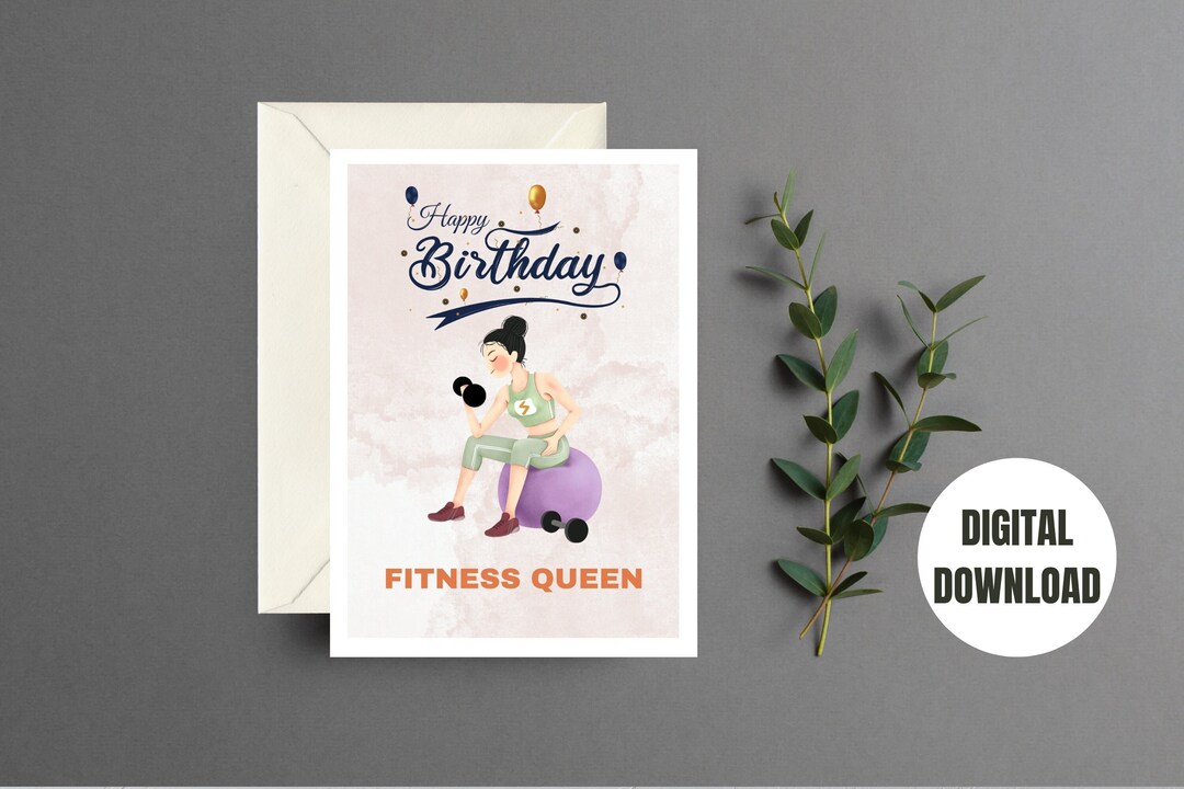 Gymrat Card| Gym Card for Her | Workout Card| Gym Gifts | Birthday Card ...