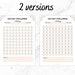 100 Day Challenge Tracker Habit Tracker Pdf Habit Tracker Goal Setting ...