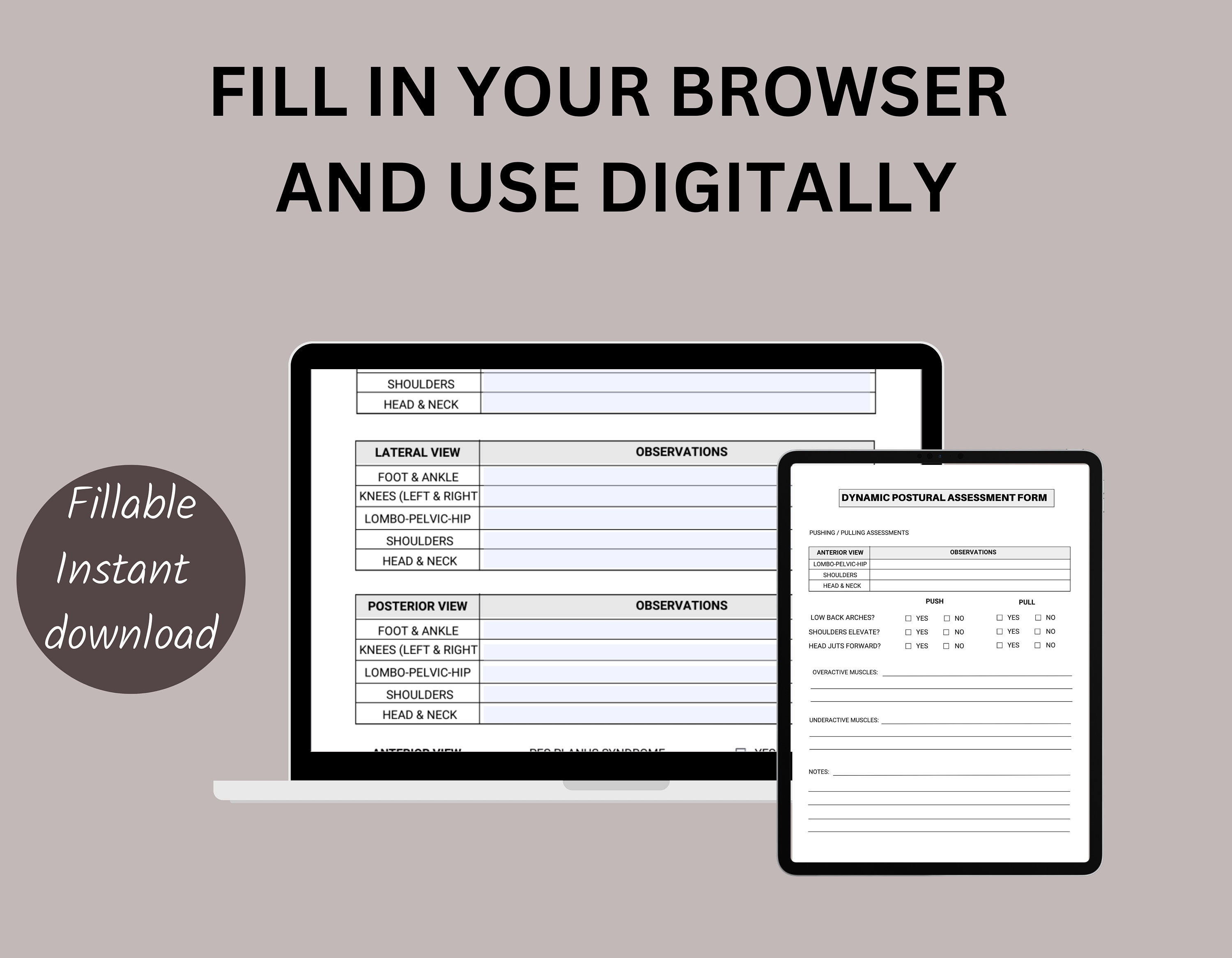 Personal Training Assessment Forms| New Client Intake Form| Personal ...