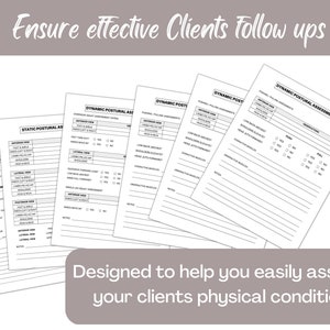 Personal Training Assessment Forms| New Client Intake Form| Personal ...
