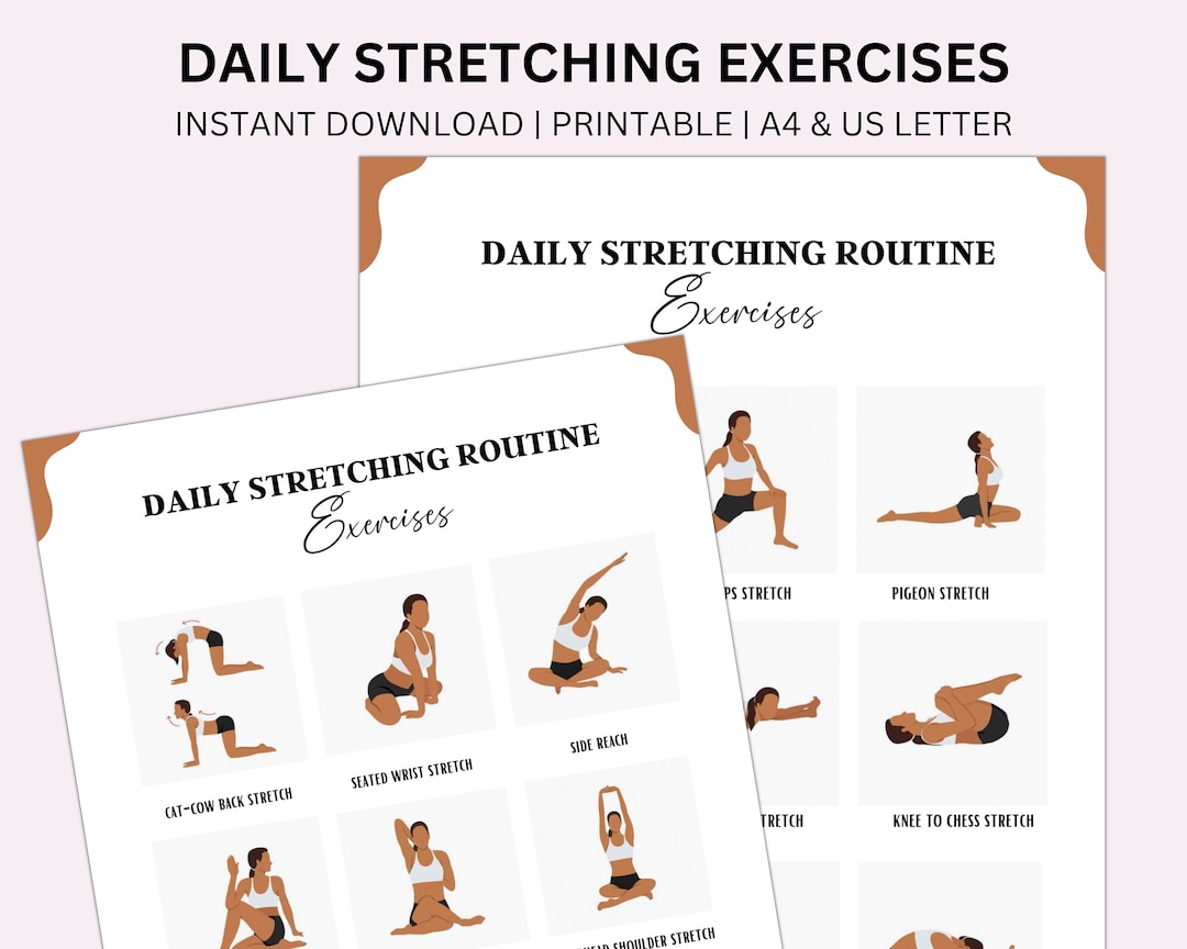 Stretching Exercise, Fitness Exercises, Yoga Poses, Challenge Tracker ...