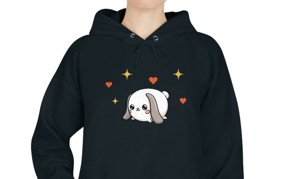 Bunny Hoodie Cute Rabbit Hoodie Kawaii Sweaters Bunny - Etsy
