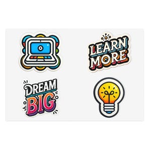 Digital Marketing Sticker Sheets, Digital Icons, Symbols, Call to ...