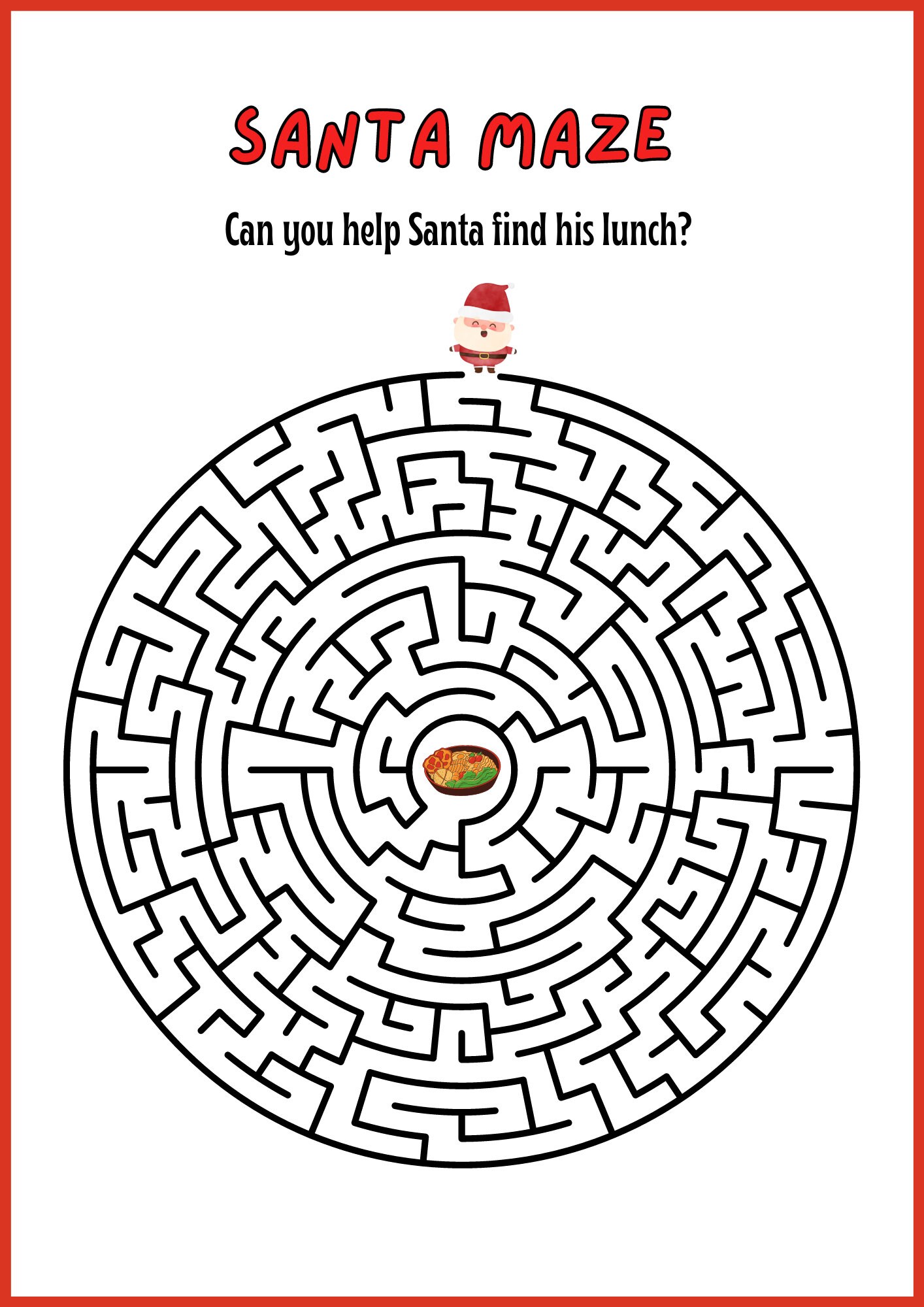 Kids Christmas Mazes - Etsy