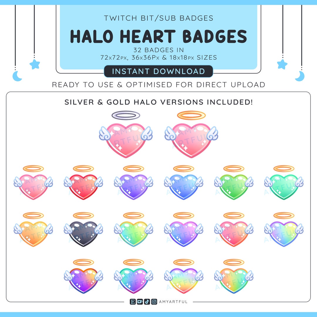 Twitch BIT SUB Badges / Flairs / Emotes / Emojis / Channel Art Pngs ...