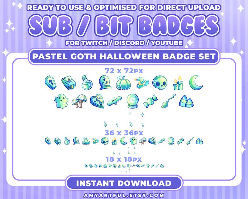 Twitch BIT SUB Badges / Flairs / Emotes / Emojis / Channel Art - Etsy