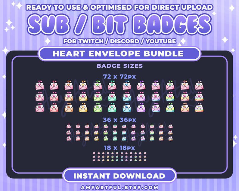 Twitch BIT / SUB Badges / Emojis / Emotes / Channel Art - Etsy