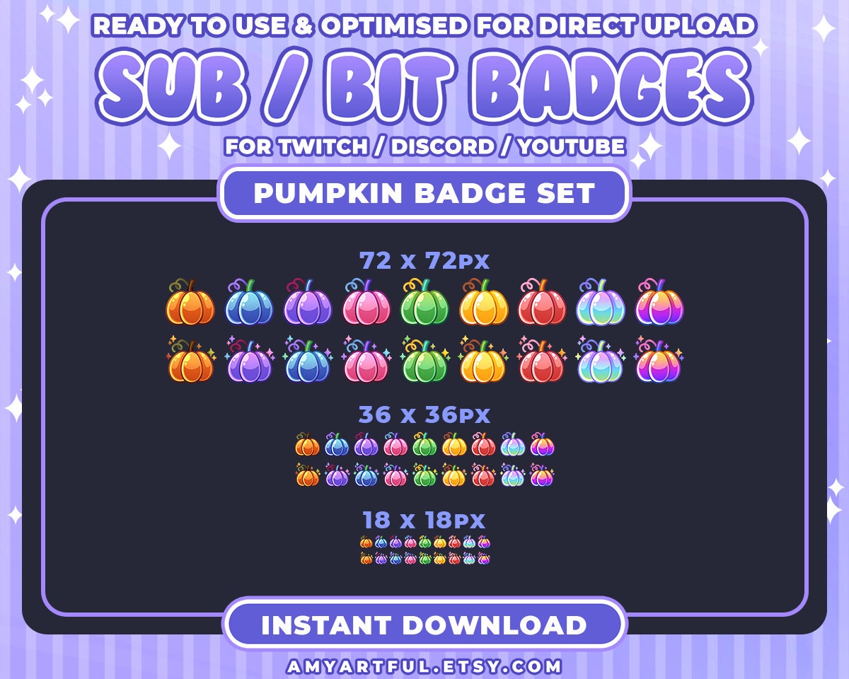 Twitch BIT SUB Badges / Flairs / Emotes / Emojis / Channel Art - Etsy