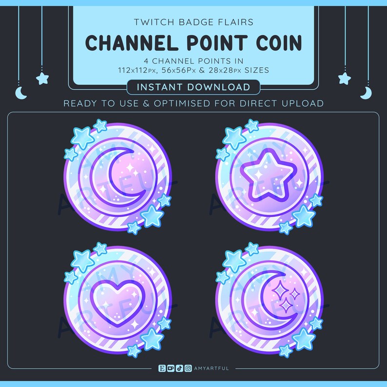 Twitch Channel Point / Emote / Emojis / SUB BIT Badges / Channel Art ...