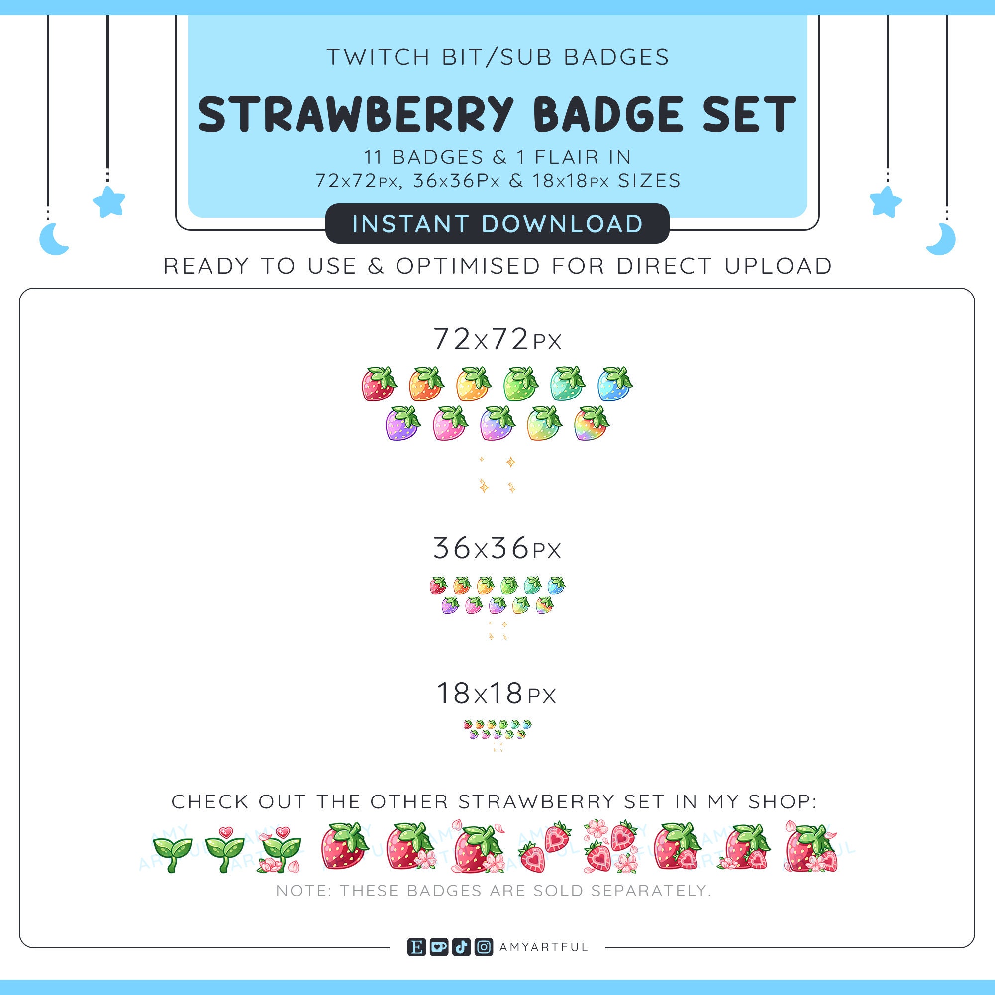 Twitch BIT SUB Badges / Flairs / Emotes / Emojis / Channel Art - Etsy