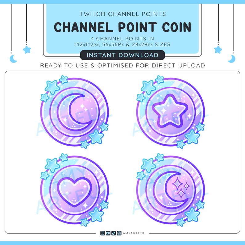 Twitch Channel Point / Emote / Emojis / SUB BIT Badges / Channel Art ...