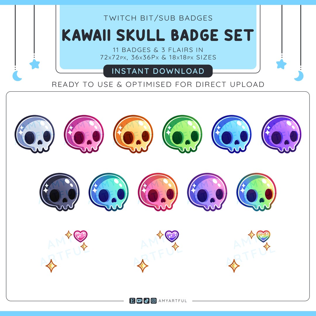 Insignias BIT SUB de Twitch / Flairs / Emotes / Emojis / - Etsy México