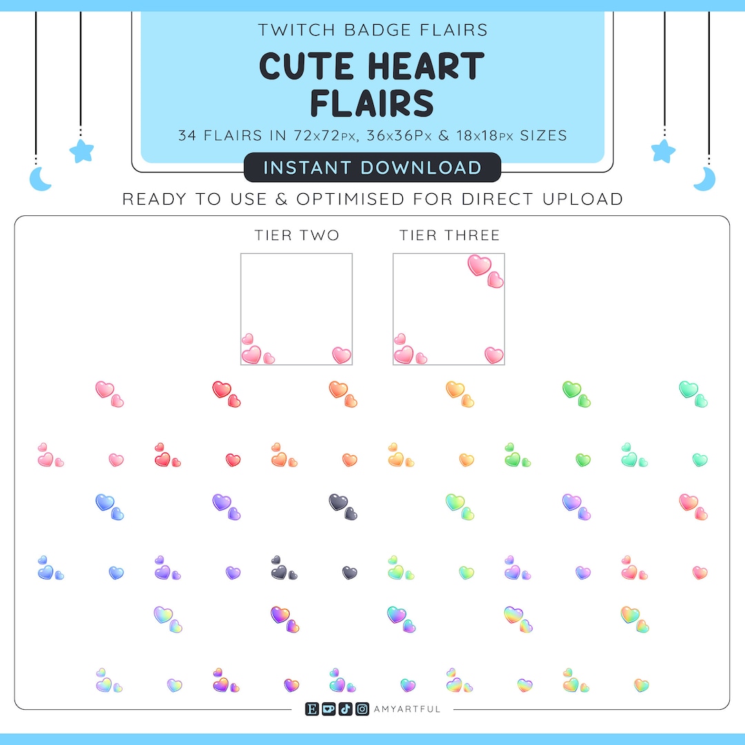 Twitch BIT SUB Badge Flairs / Badges / Emotes / Emojis / Channel Art ...