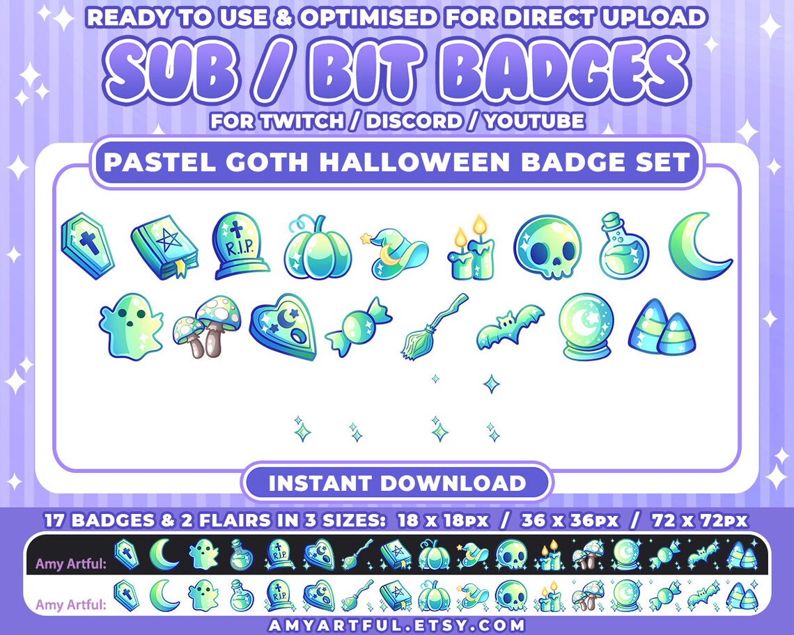 Twitch BIT SUB Badges / Flairs / Emotes / Emojis / Channel Art - Etsy