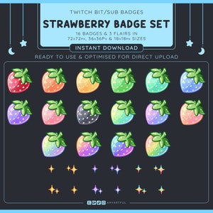 Twitch BIT SUB Badges / Flairs / Emotes / Emojis / Channel Art Pngs ...