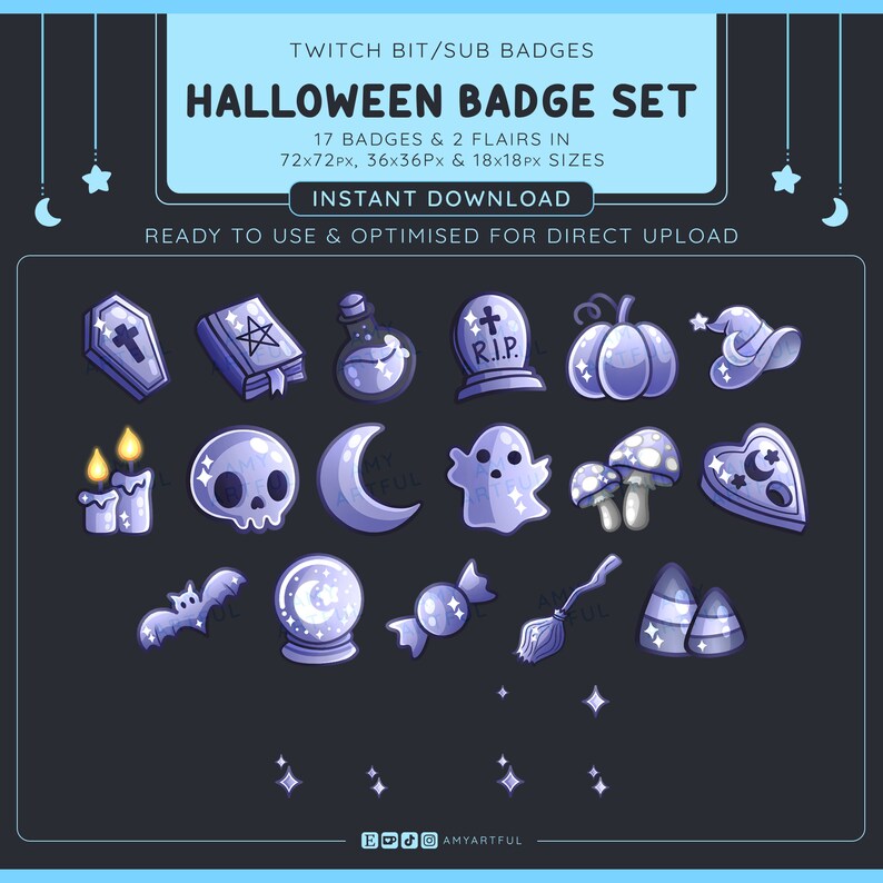 Twitch BIT SUB Badges / Flairs / Emotes / Emojis / Channel Art Pngs ...