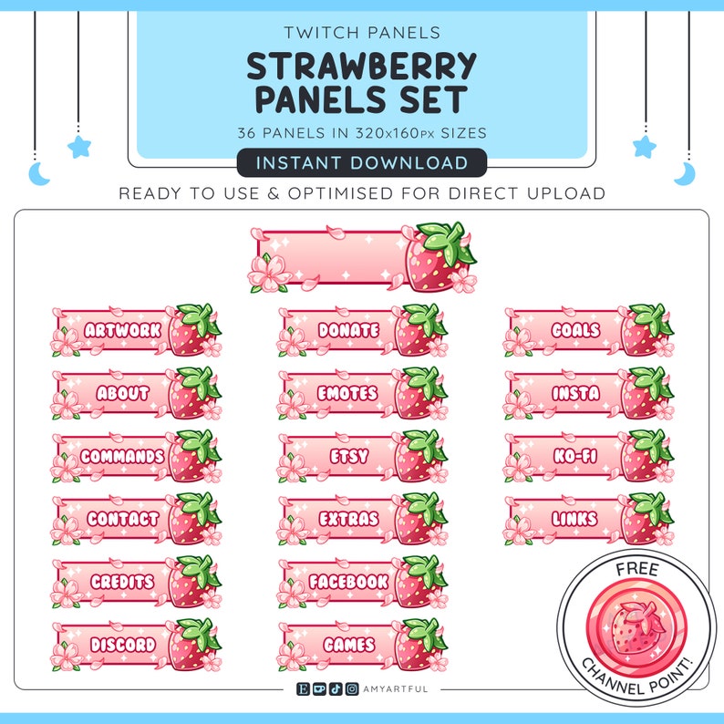 Twitch Panels / Banners / / Emotes / Badges / Channel Art Pngs ...