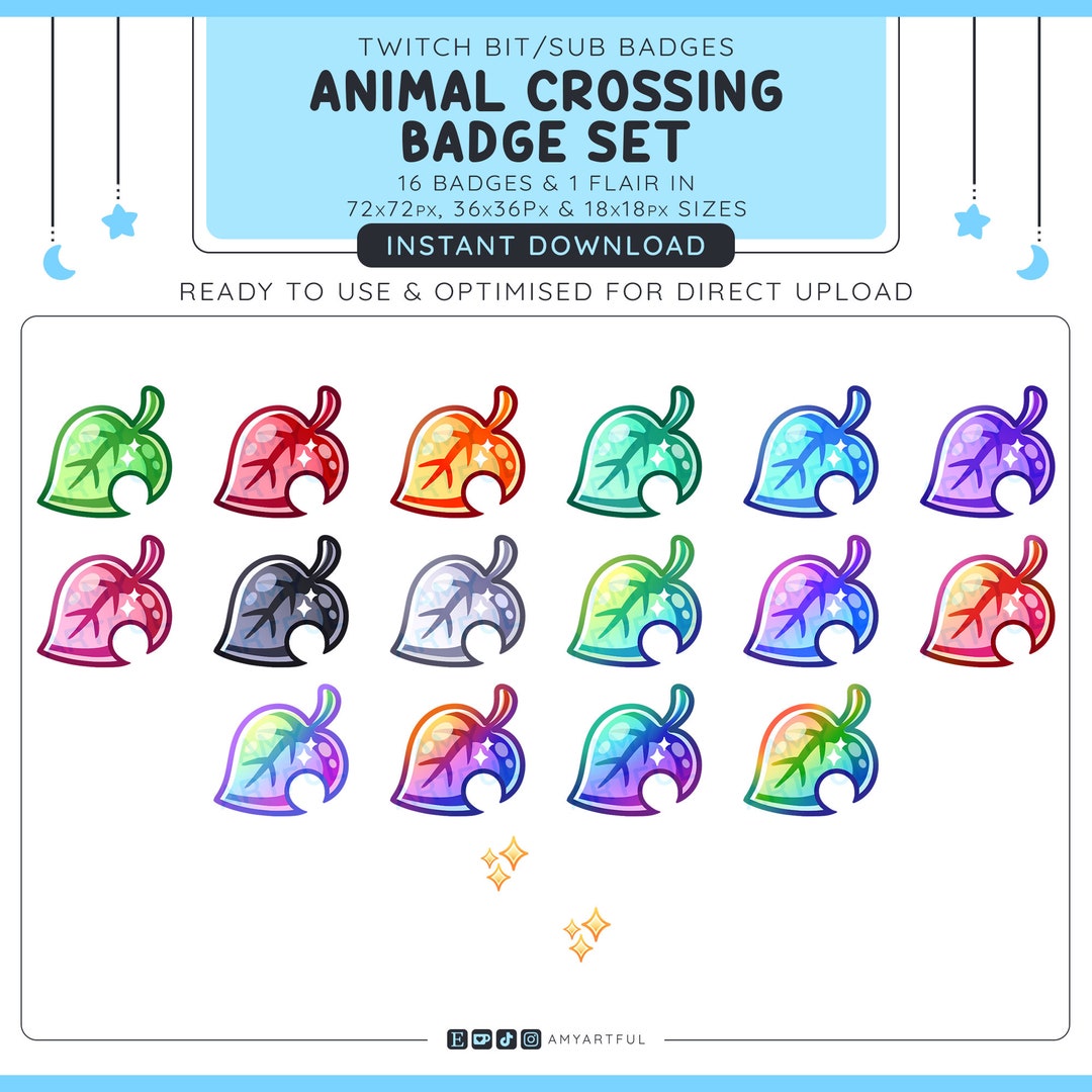 Twitch BIT SUB Badges / Flairs / Emotes / Emojis / Channel Art Kawaii ...