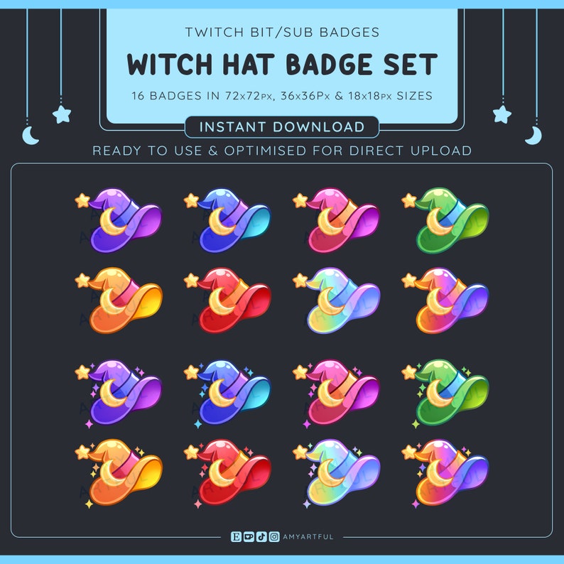 Twitch BIT SUB Badges / Flairs / Emotes / Emojis / Channel Art Pngs ...
