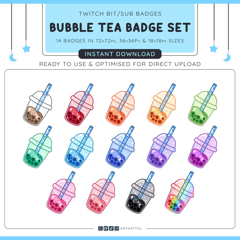 Twitch BIT / SUB Badges / Emojis / Emotes / Channel Art - Etsy