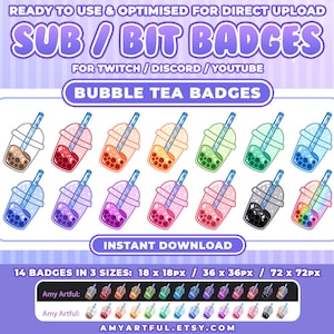 Twitch BIT / SUB Badges / Emojis / Emotes / Channel Art - Etsy