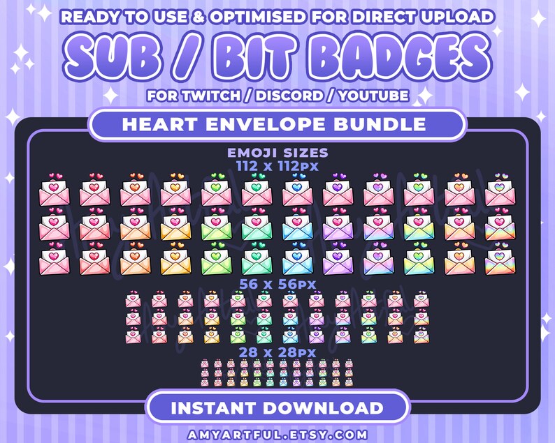 Twitch BIT / SUB Badges / Emojis / Emotes / Channel Art - Etsy